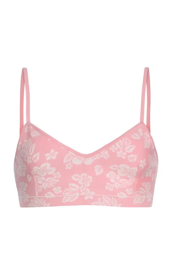 HIGH SPORT Exclusive Riviera Floral Bra Top - Pink
