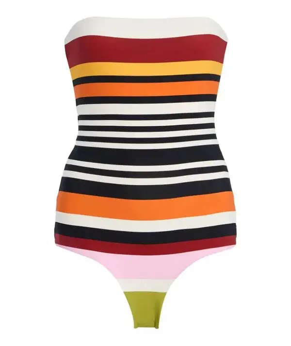 CALA DE LA CRUZ Alison Strapless One-piece Swimsuit - Multi