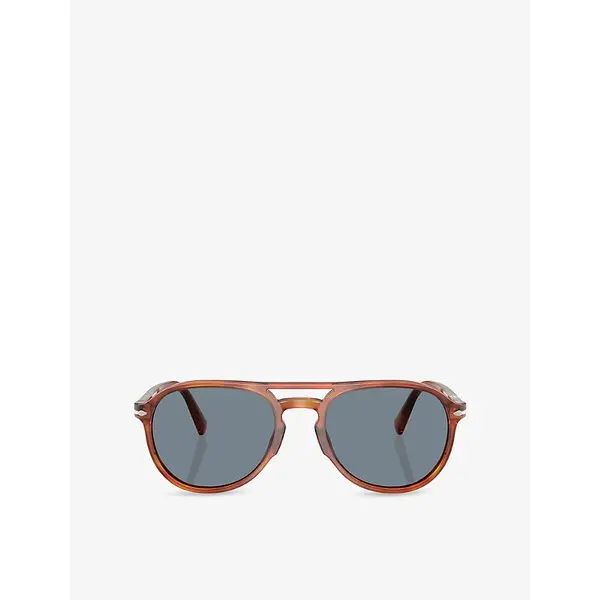 Persol Po3235s Pilot-frame Sunglasses - Brown