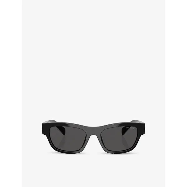 Prada Butterfly-frame Acetate Sunglasses - Black
