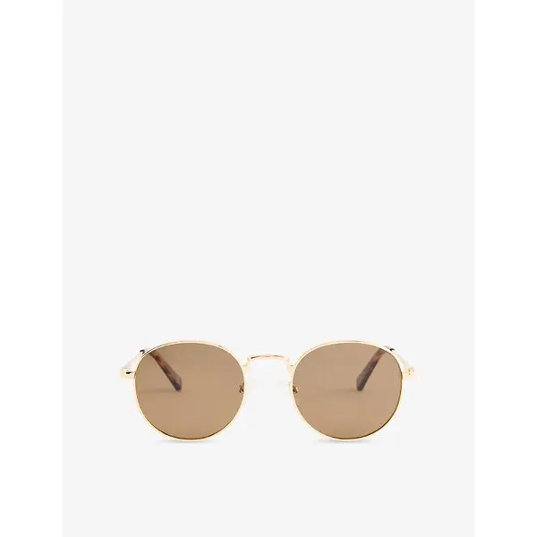 Le Specs Lost Legacy Round-frame Sunglasses - Gold
