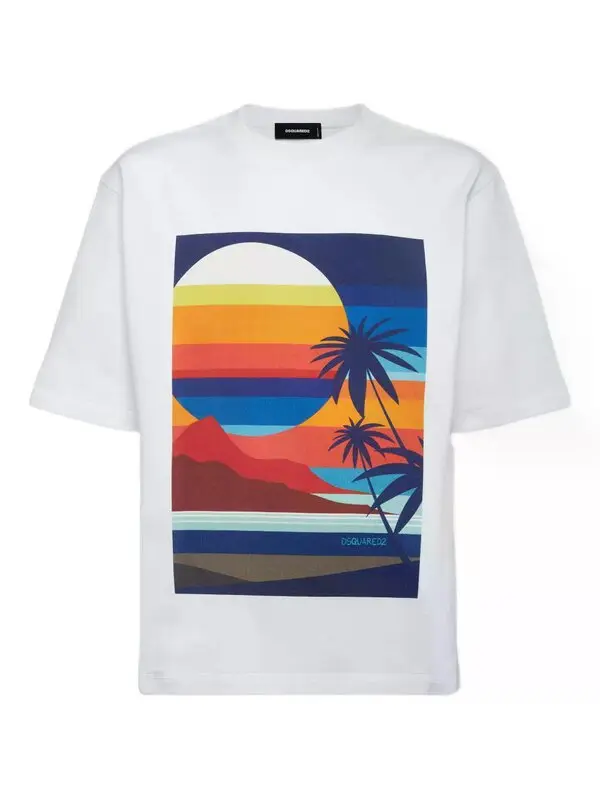 Dsquared2 Summer Lovers Sunset T-shirt