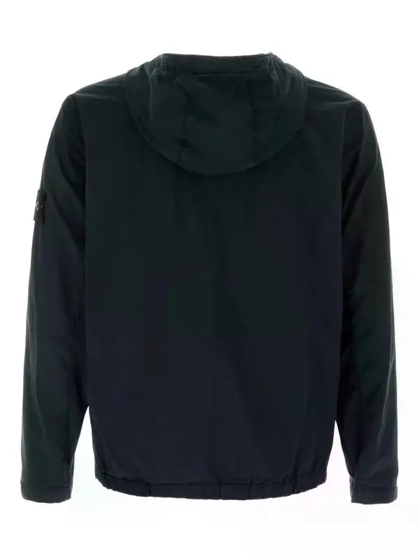 Stone Island Jersey Hooded Jacket - Black