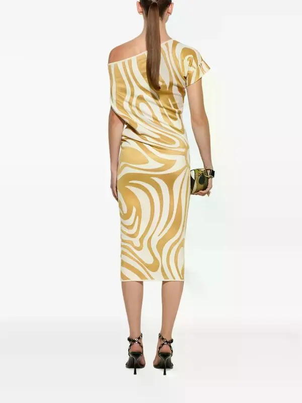 Emilio Pucci Draped Midi Dress