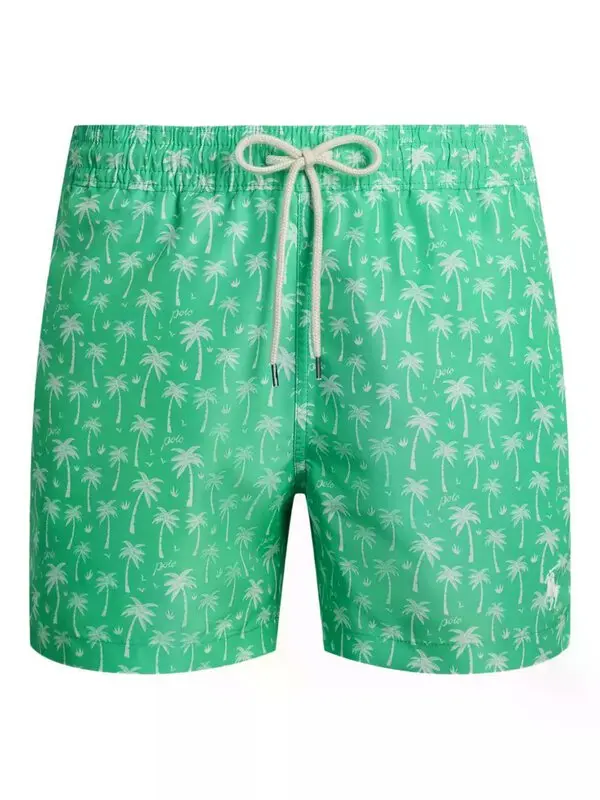 Polo Ralph Lauren Palm Tree Swim Shorts - Green