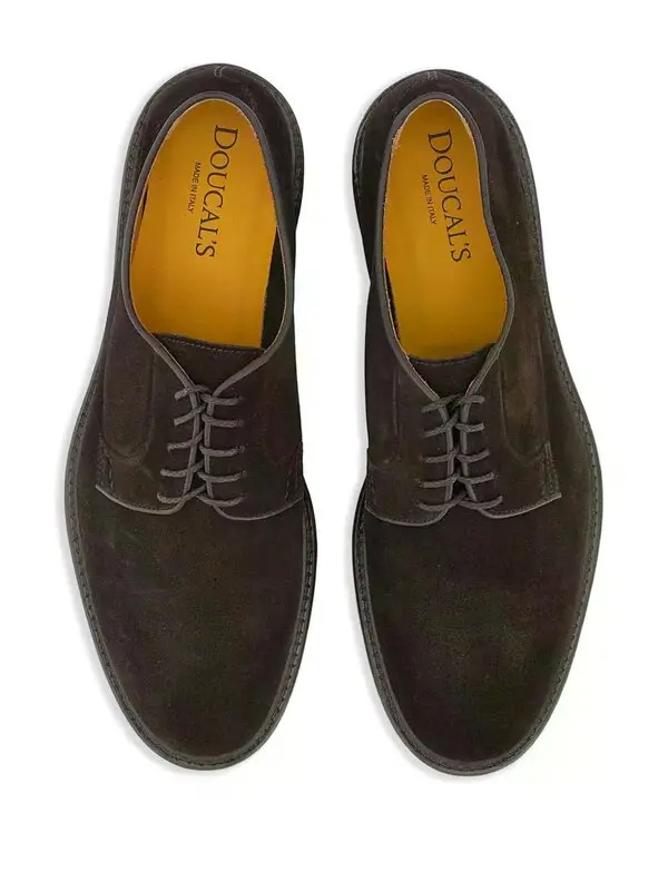 DOUCAL'S Leather Derby Shoes - Brown
