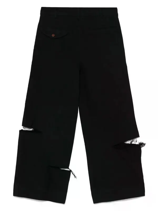 BLACK COMME DES GARÇONS Distressed Trousers