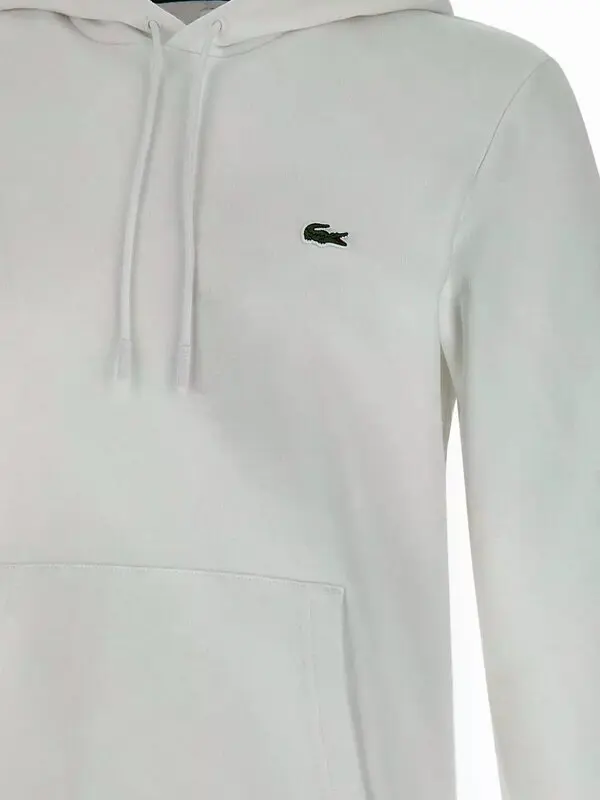 Lacoste Cotton Hoodie - White