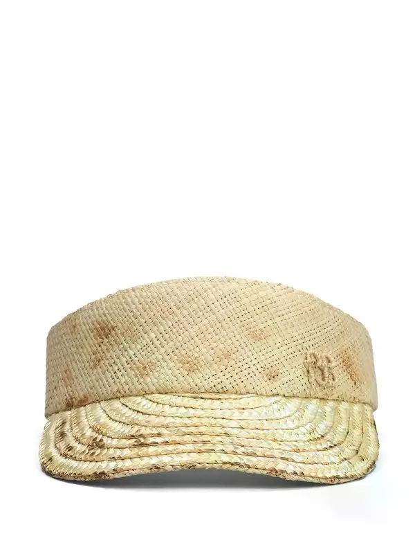 Ruslan Baginskiy Raffia Visor - Neutrals