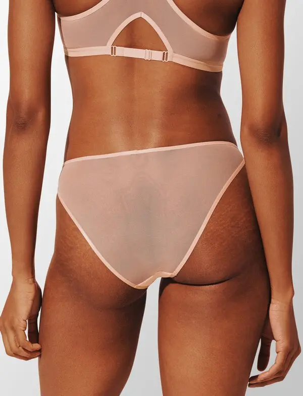 THIRDLOVE Bare Mesh Bikini Panty - Rose Dust