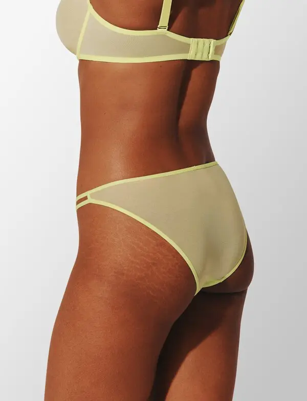 THIRDLOVE Bare Mesh Bikini Panty - Zest
