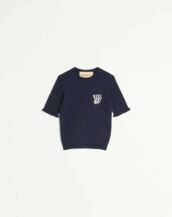 ValentinoGaravani Embroidered Wool Top