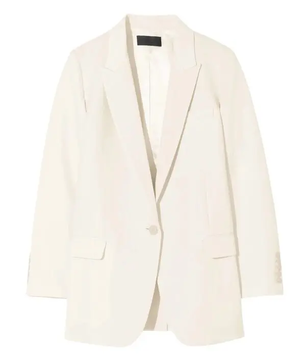 NILI LOTAN Wool Diane Blazer - Ivory