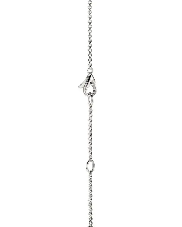 John Hardy Modern Talisman Diamond Shark Tooth Pendant Necklace