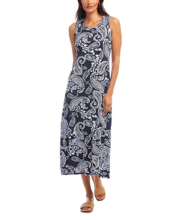 Karen Kane Sleeveless Print Midi Dress - Paisley