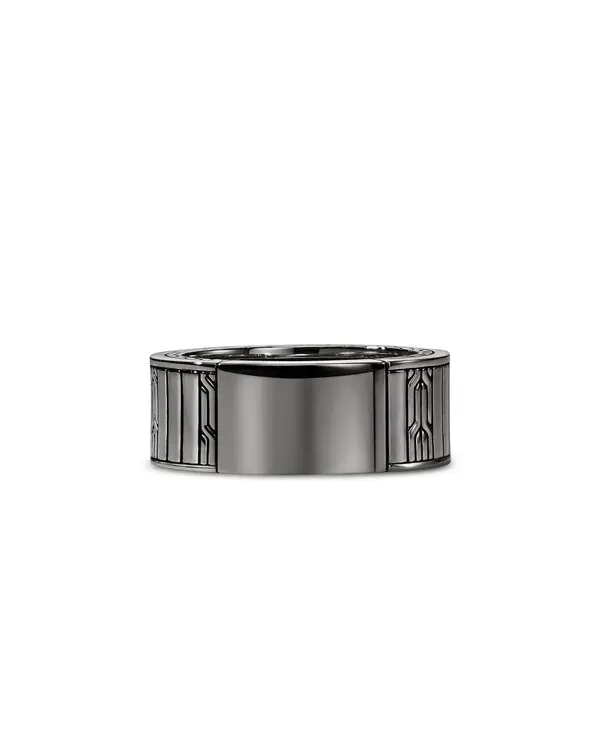 John Hardy Carved Chain Mixed Stone Band - Silver