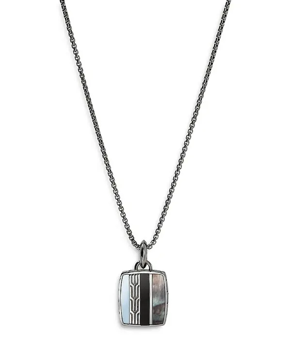 John Hardy Sterling Pendant Necklace - Silver