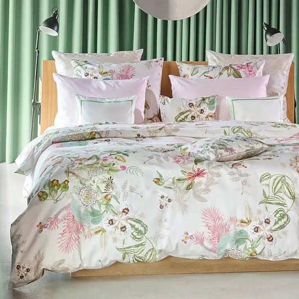 CHRISTIAN FISCHBACHER Botanique Floral Sateen Duvet Cover, Queen - Multi