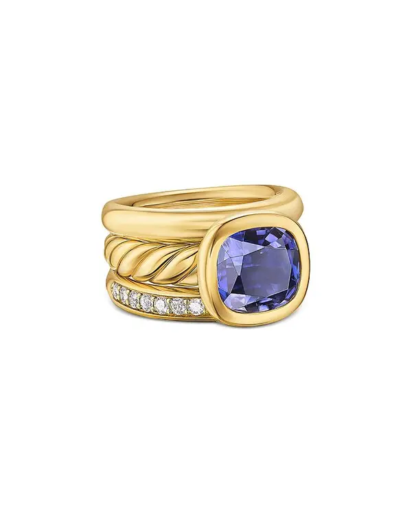David Yurman Dy Mercer Ring - Purple/gold
