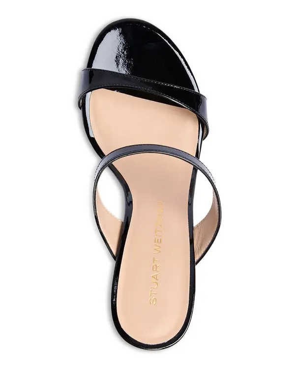 STUART WEITZMAN Nudist 85 Slide Sandals - Black