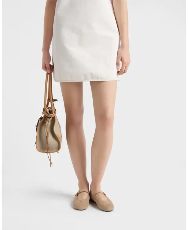 Prada Suede Ballerinas - Neutral