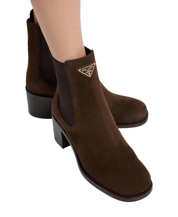 Prada Suede Booties