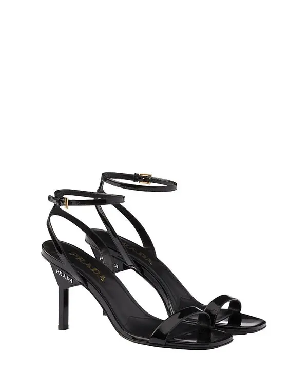 Prada Patent Leather High-heeled Sandals