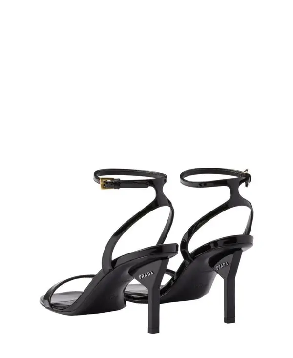 Prada Patent Leather High-heeled Sandals