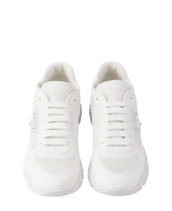 Prada Prax 2.0 Fabric And Mesh Sneakers
