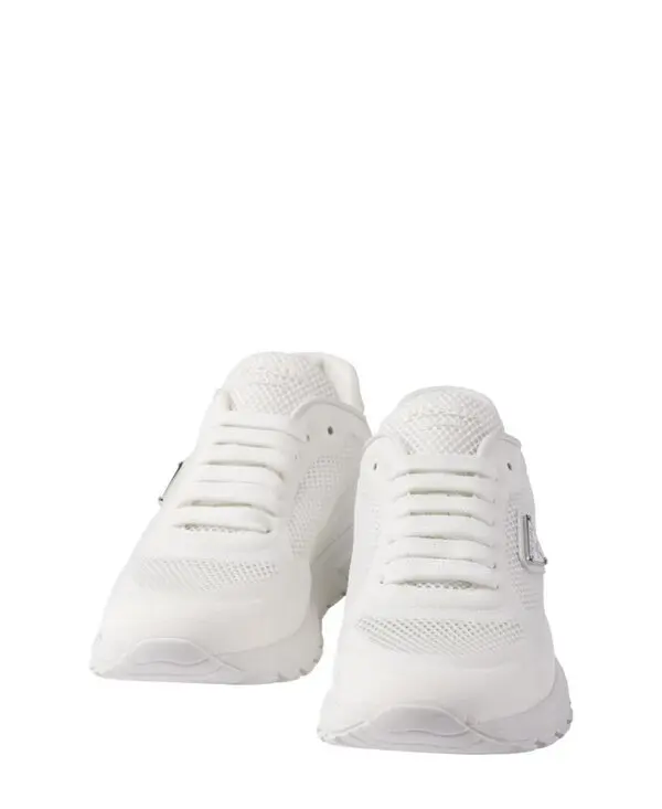 Prada Prax 2.0 Fabric And Mesh Sneakers