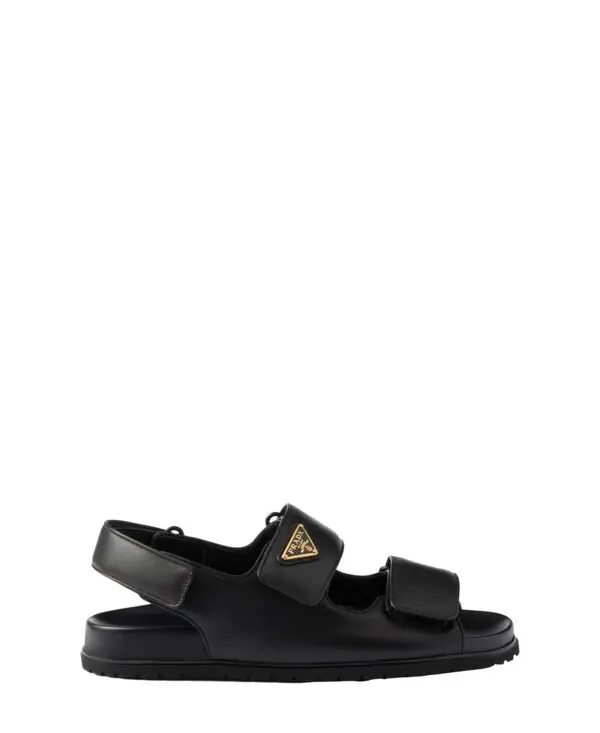 Prada Nappa Leather Sandals - Black