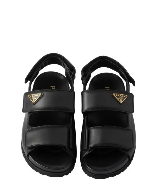 Prada Nappa Leather Sandals - Black