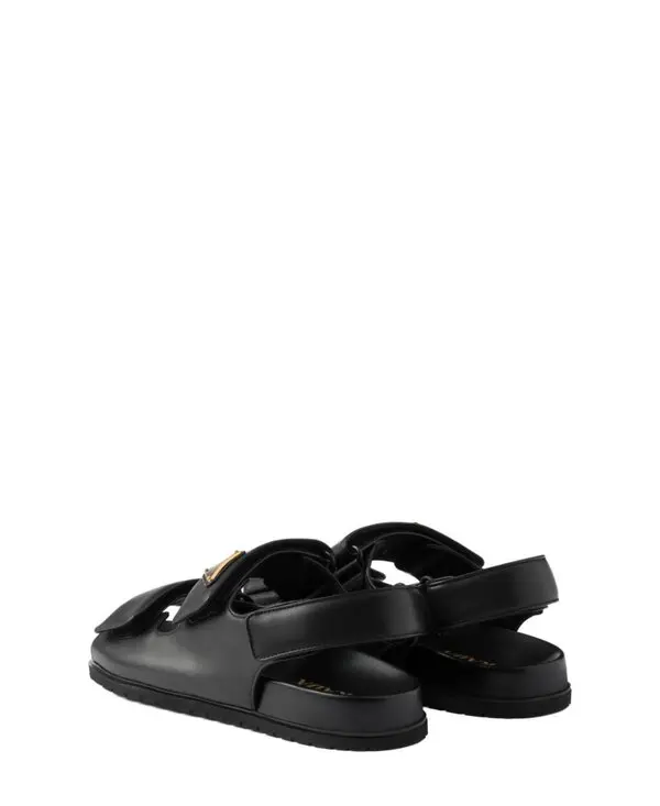Prada Nappa Leather Sandals - Black