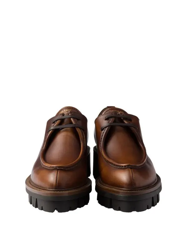Prada Leather Lace-up Shoes