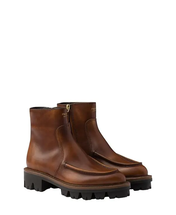 Prada Leather Booties