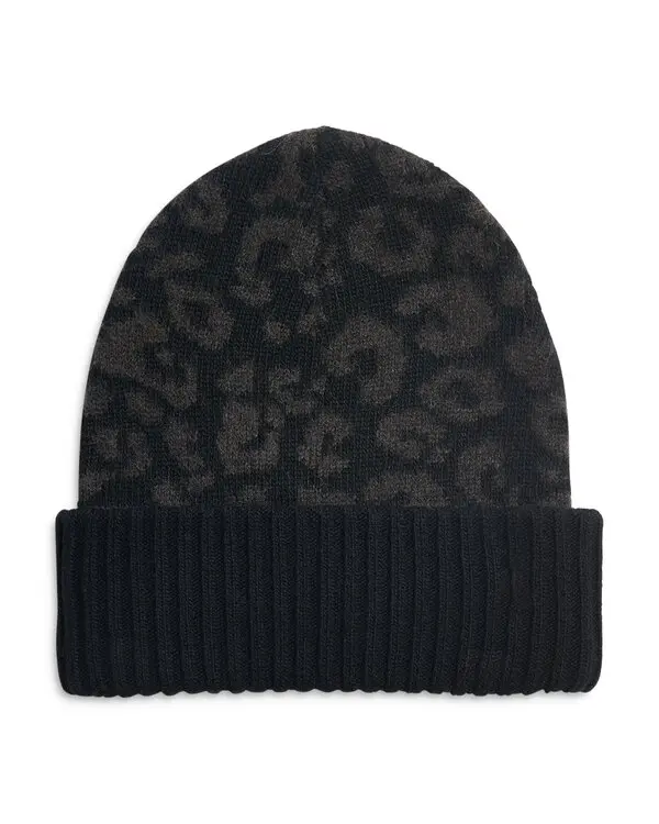 Sweaty Betty Leopard Print Jacquard Beanie