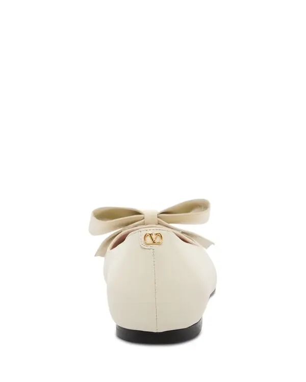 Valentino Garavani Bow Detailing Ballerina Flats - Ivory