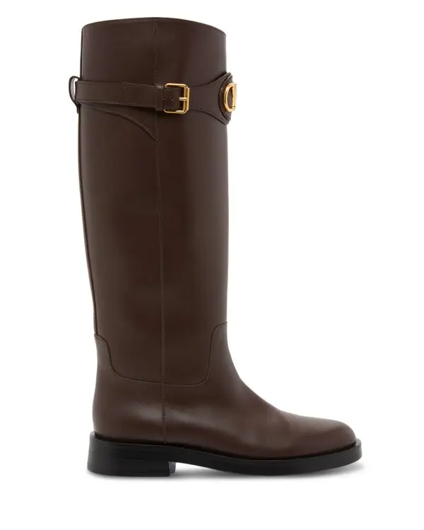 Valentino Garavani Vlogo Riding Boots - Fondant