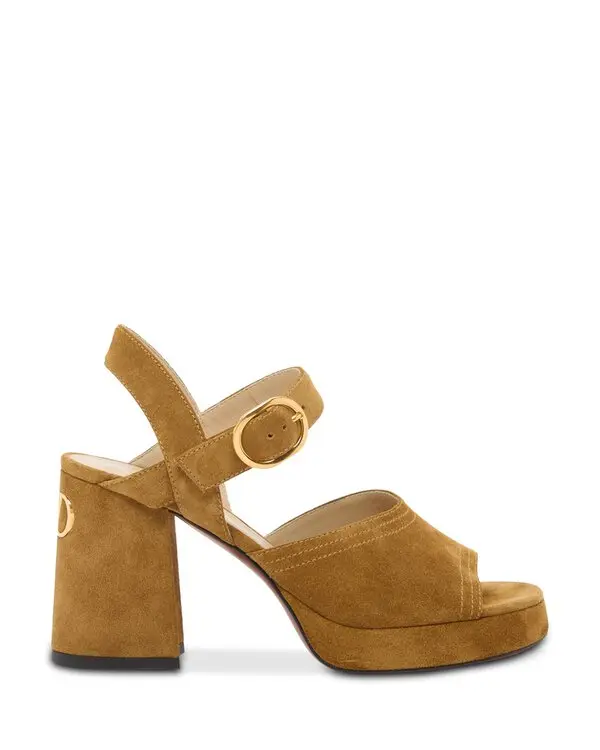 Valentino Garavani Strappy Platform Sandals - Beige