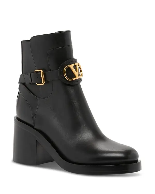 Valentino Garavani Vlogo Buckled Ankle Boots
