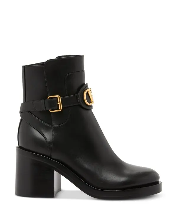 Valentino Garavani Vlogo Buckled Ankle Boots