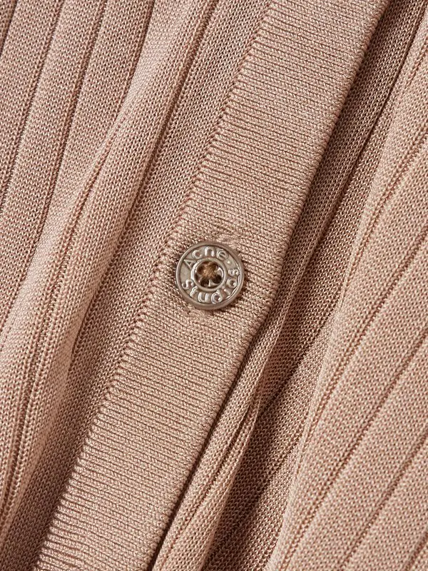 Acne Studios Layered Ribbed-knit Cardigan