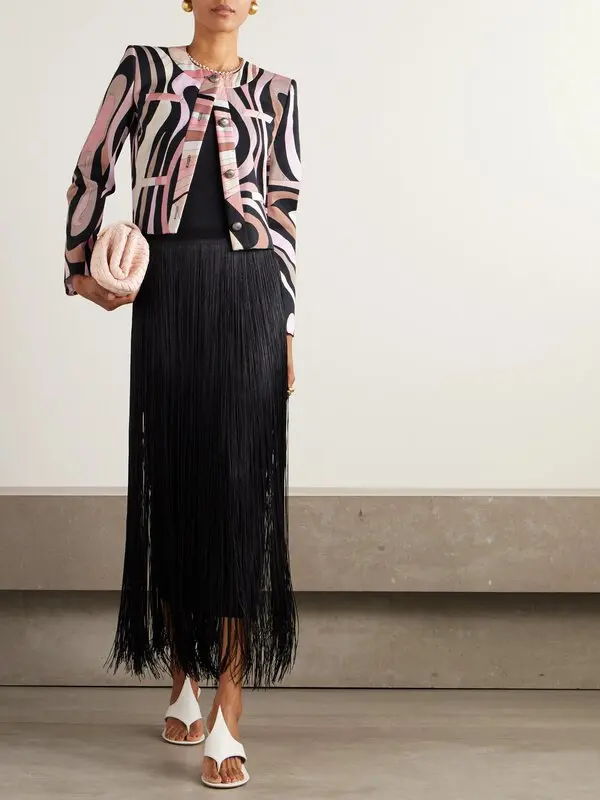 Emilio Pucci Printed Cotton-blend Gabardine Jacket