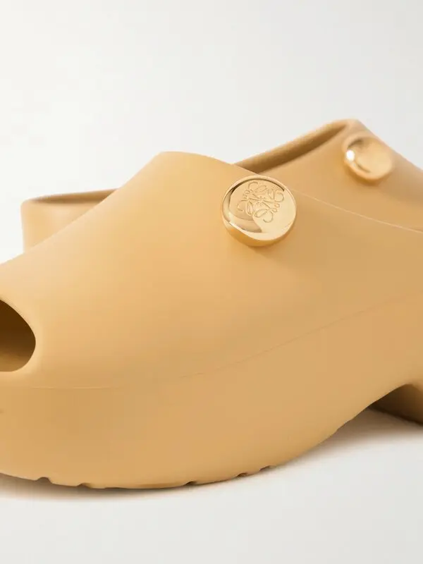 Loewe Foam Pebble Embellished Rubber Slides