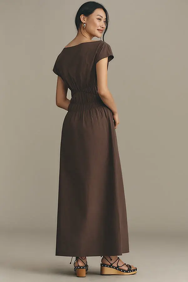 marle brown dress Meshki Desert Marle Brown Yasmin Cut Out Knit Dress