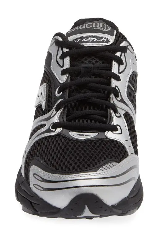 Saucony Progrid Triumph 4 Sneaker - Black/silver