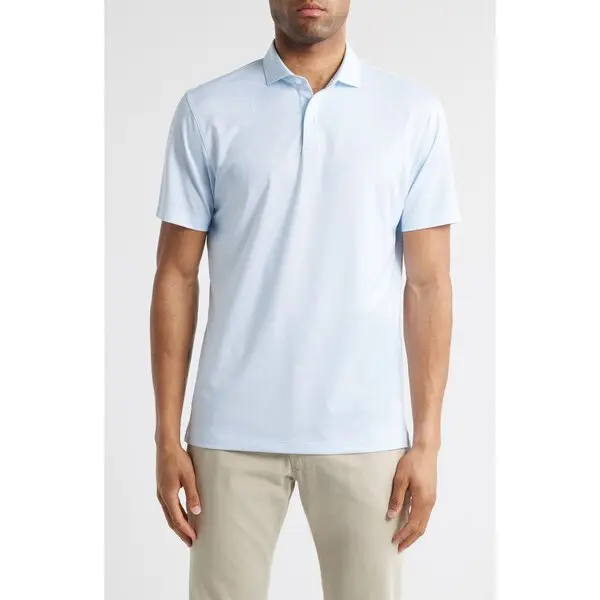 Johnnie-o Teo Microprint Prep-formance Golf Polo - Maliblu