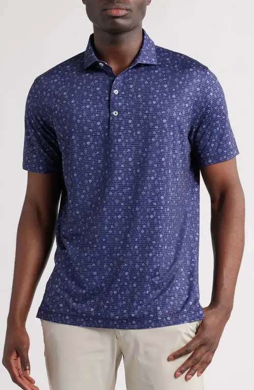 Johnnie-o Tumbleweed Desert Print Prep-formance Golf Polo