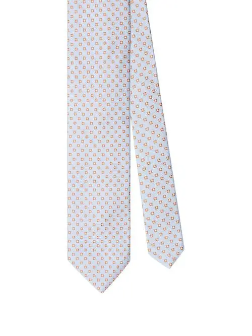 Robert Talbott Geo Spot Neck Tie - Light Blue