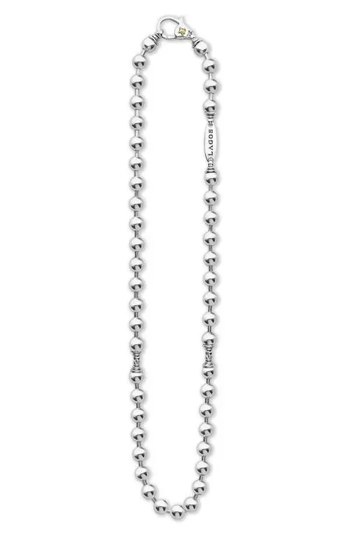 Lagos Sterling Anthem Ball Chain Necklace